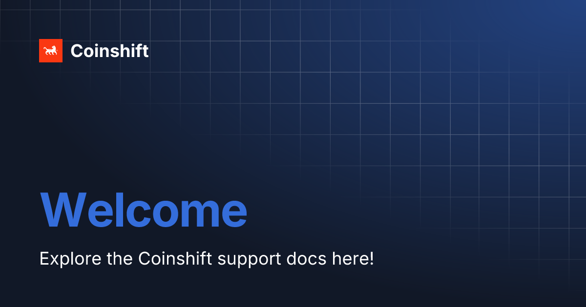 Welcome | Coinshift
